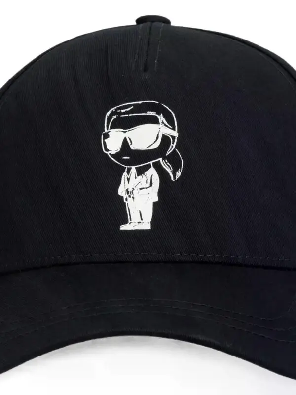 Karl Lagerfeld Graphic Print Cotton Baseball Cap
