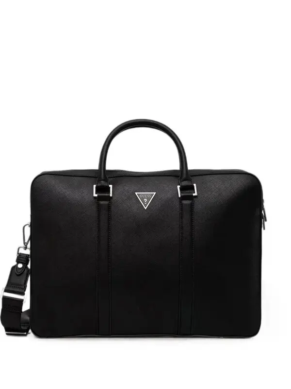 Guess Milano Logo-plaque Briefcase - Black