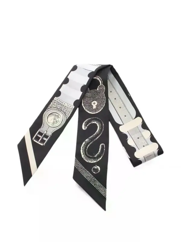 Hermès 2020s Inventaire Poetique De Brides A Bloc Scarf - Black