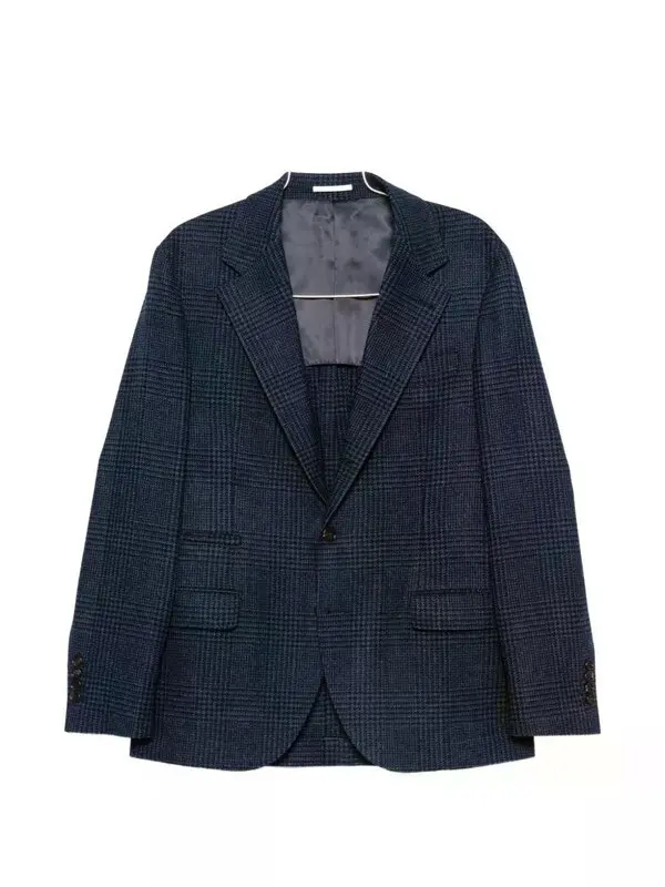 Brunello Cucinelli Check-pattern Single-breasted Blazer