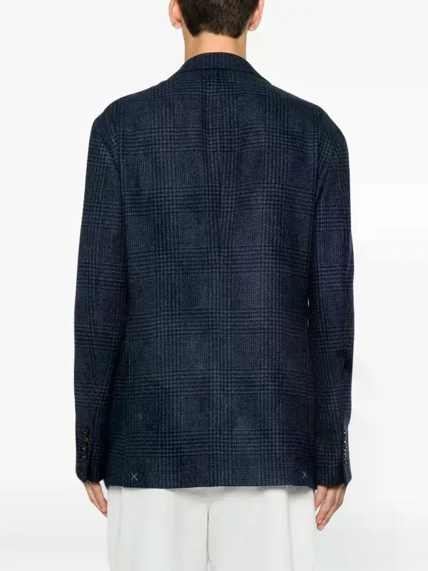 Brunello Cucinelli Check-pattern Single-breasted Blazer
