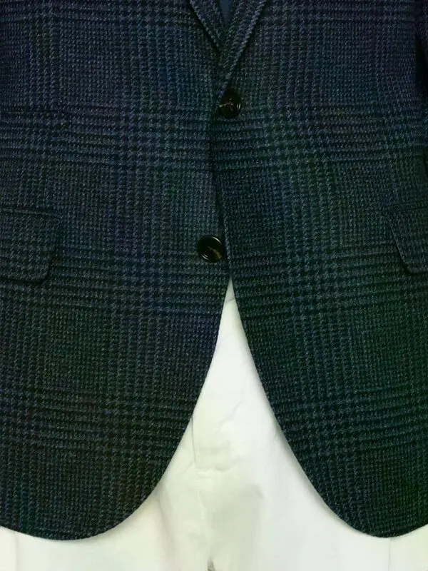 Brunello Cucinelli Check-pattern Single-breasted Blazer