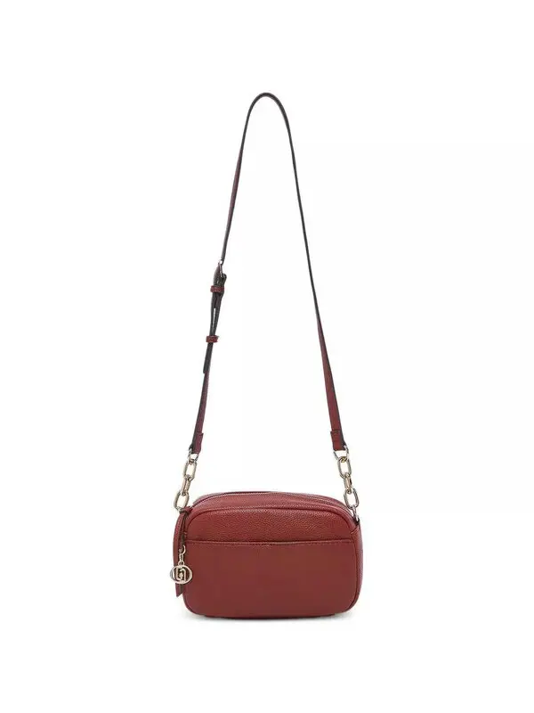 Liu Jo Grained-effect Cross Body Bag With Logo Plaque - Red