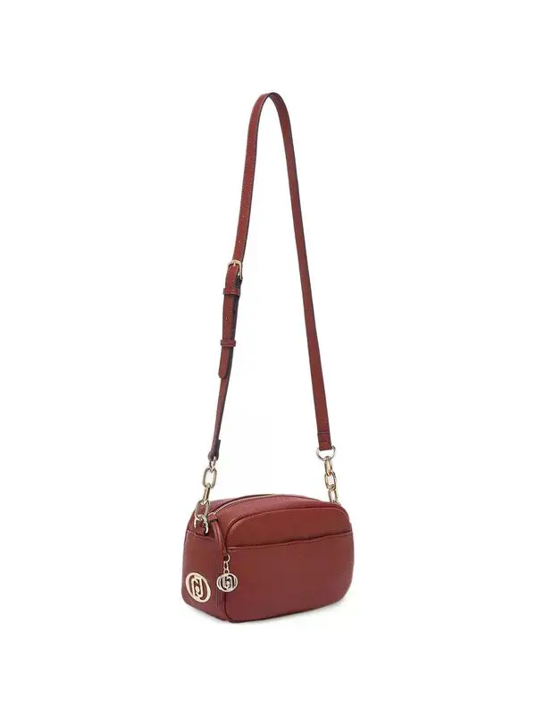 Liu Jo Grained-effect Cross Body Bag With Logo Plaque - Red