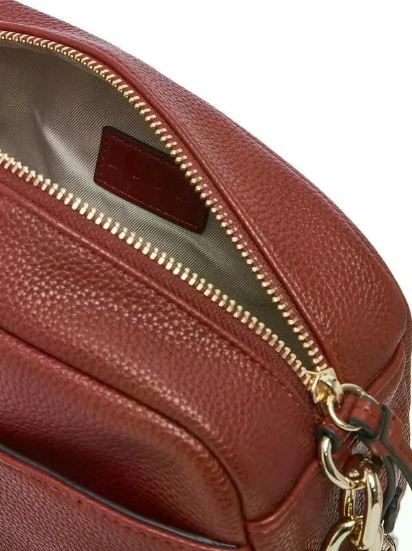 Liu Jo Grained-effect Cross Body Bag With Logo Plaque - Red