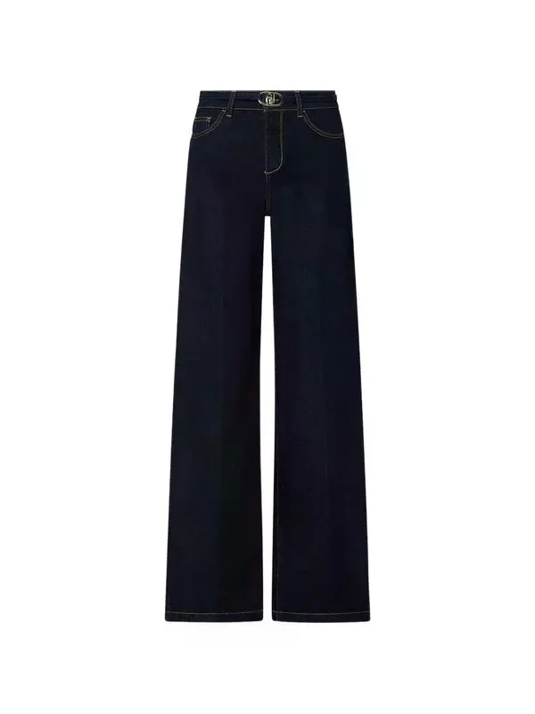 Liu Jo Belted Flared Jeans - Blue