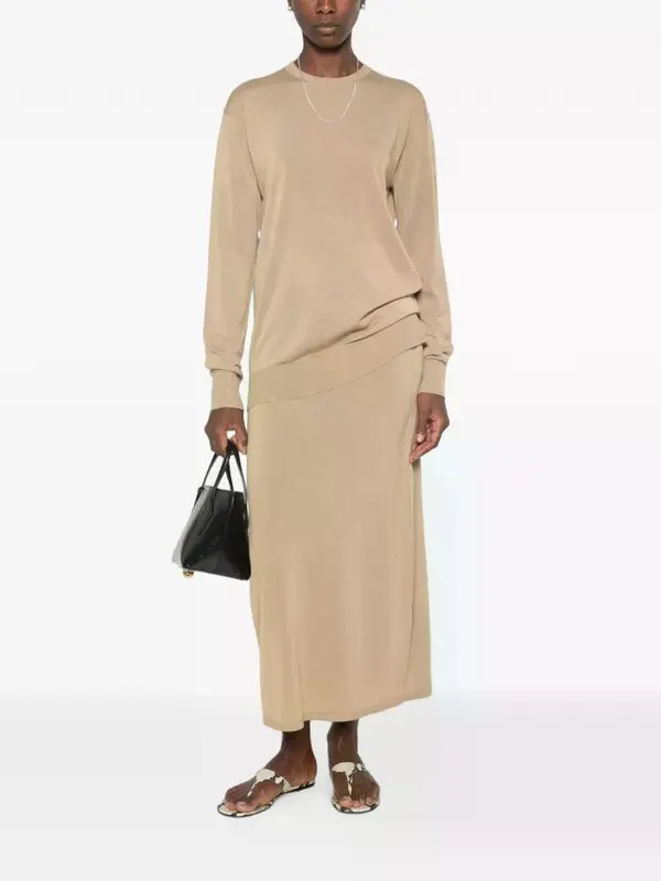 TOTEME Long Sleeve Ribbed Sweater