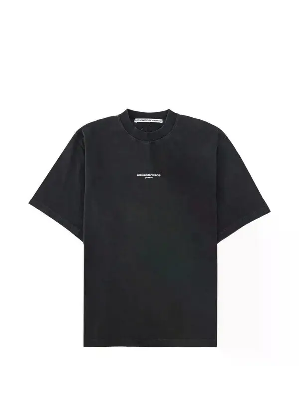 Alexander Wang Logo-print Oversized T-shirt - Black