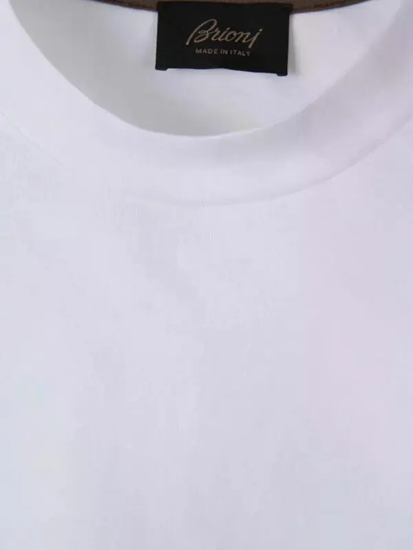 Brioni Logo-embroidered T-shirt