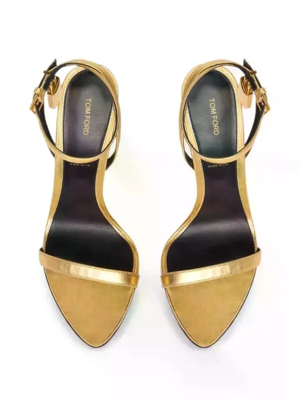 TOM FORD Metallic Padlock Sandals