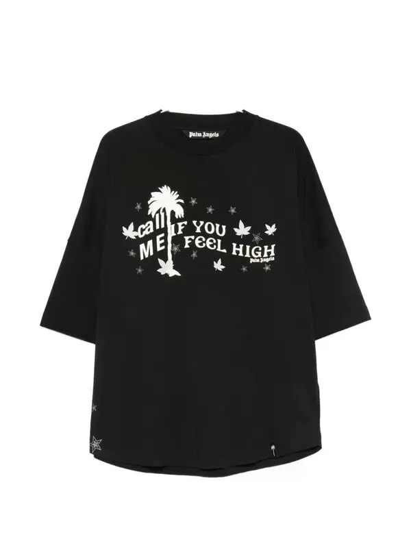 Palm Angels Graphic-print Drop-shoulder T-shirt