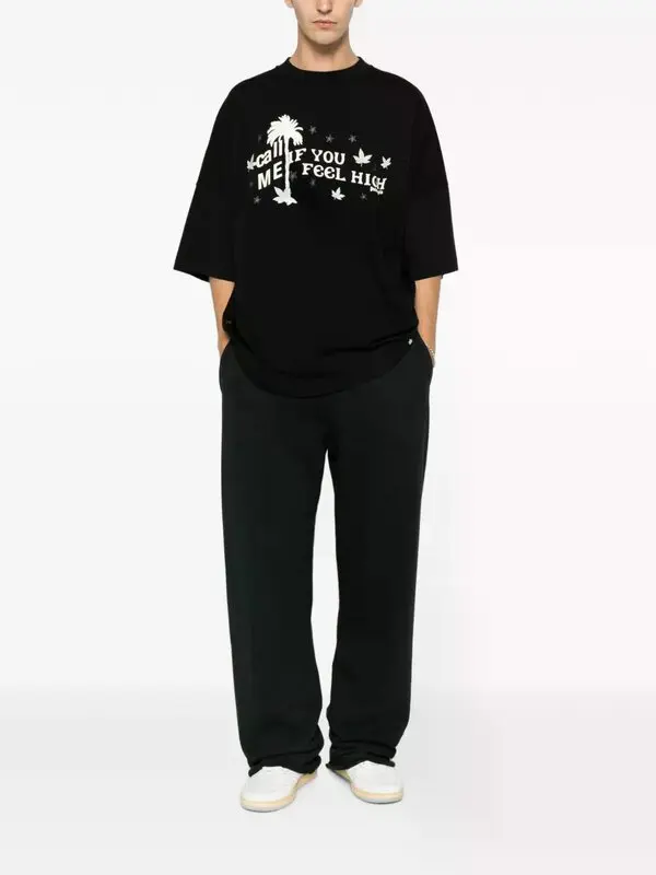 Palm Angels Graphic-print Drop-shoulder T-shirt