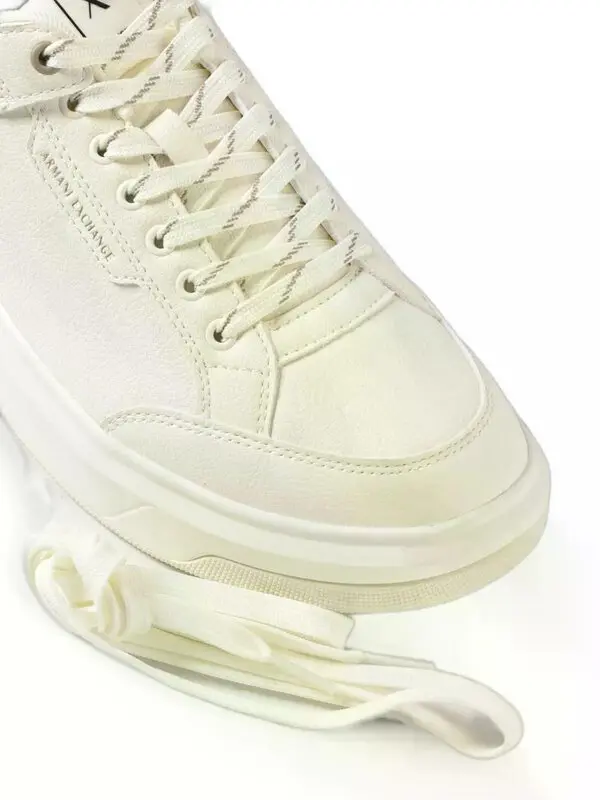Emporio Armani Panelled Lace-up Sneakers - Neutrals