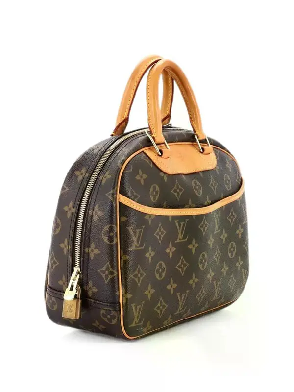LOUIS VUITTON Trouville Monogram Canvas Satchel - Brown