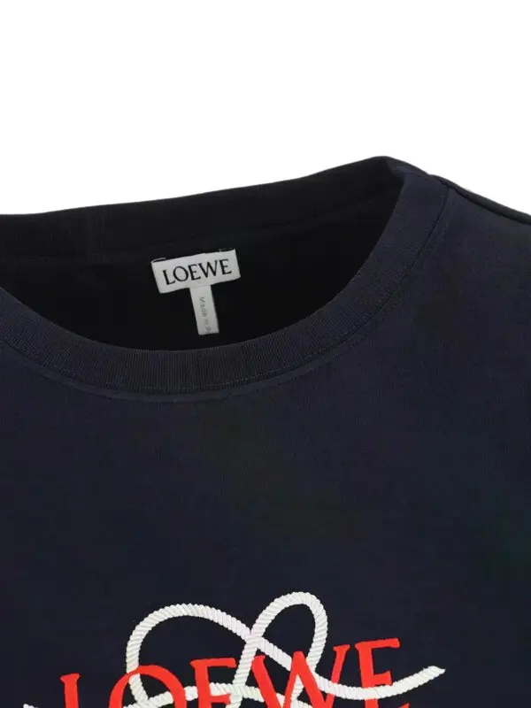 Loewe Logo Embroidered T-shirt