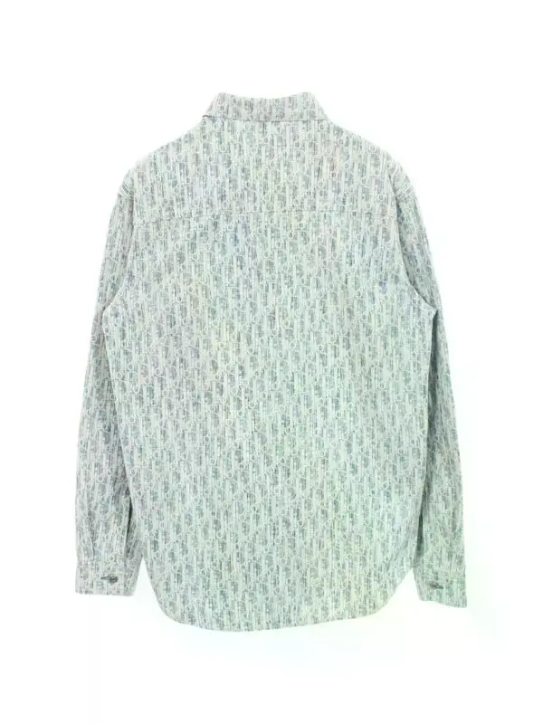 Dior 2010s Oblique Pattern Denim Shirt