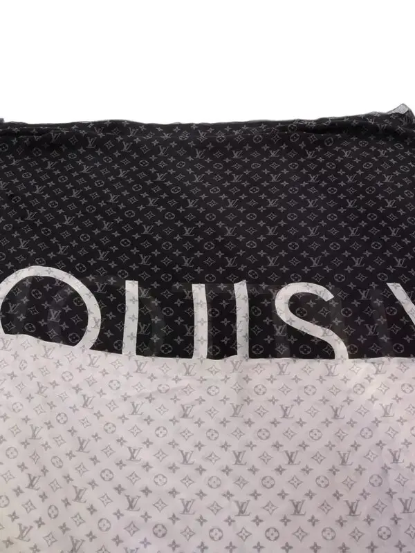 LOUIS VUITTON 2017 Monogram Split Scarf - Black