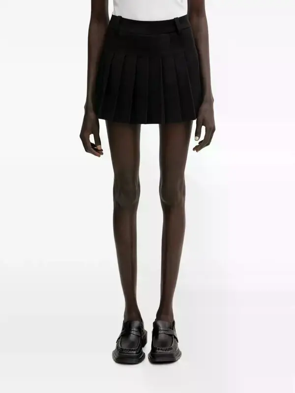 WRSTBHVR Nuria Pleated Mini Skirt - Black