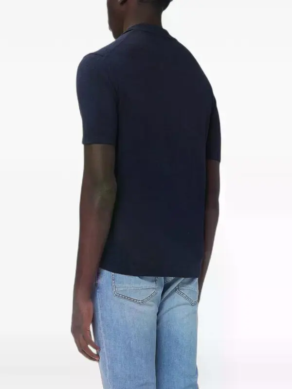 BROOKSFIELD Bowling-collar Linen T-shirt