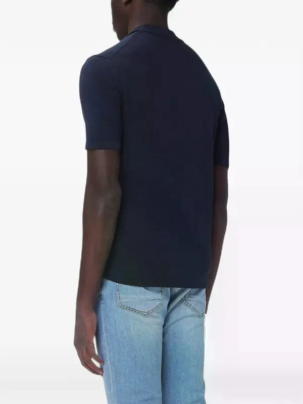 BROOKSFIELD Bowling-collar Linen T-shirt