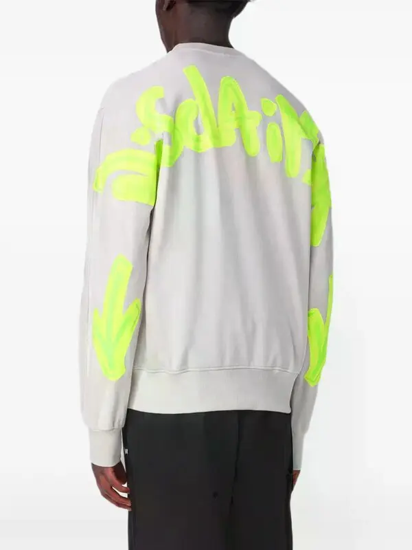 DISCLAIMER Logo-print Dropped-shoulder Sweatshirt