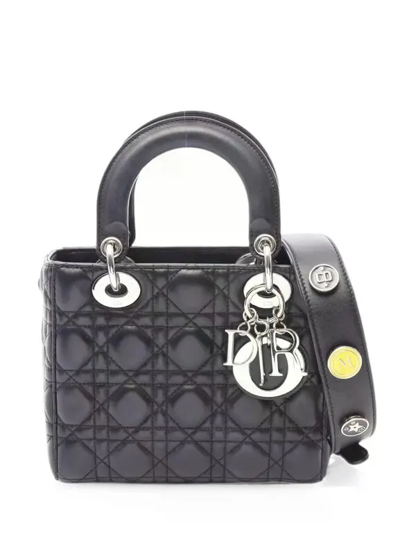 Dior 2000s Lady My Abcdior Quilted Tote Bag - Black