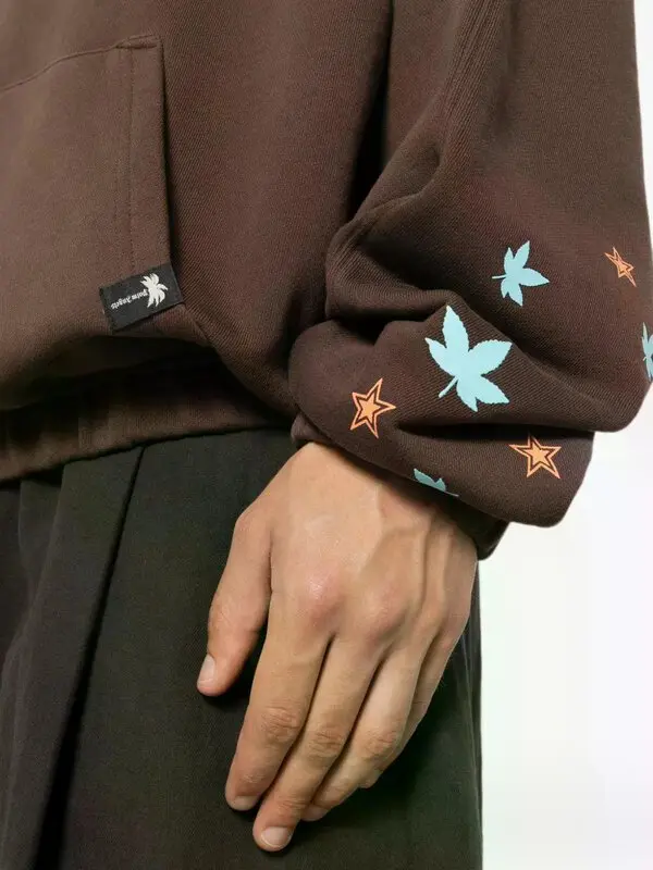 Palm Angels Graphic Print Pouch Pocket Sweater