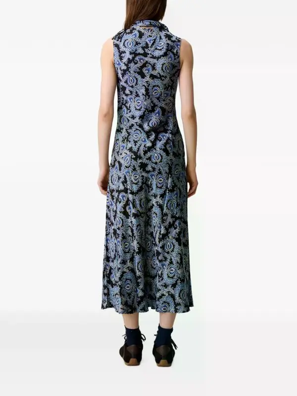 Claudie Pierlot Sleeveless Paisley Print Dress