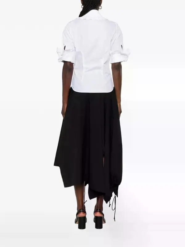 VIVIENNE WESTWOOD Ss Toulouse Frill Cut-out Shirt - White