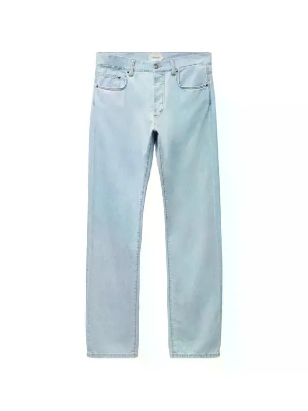 Versace Straight-leg Chambray Jeans - Blue