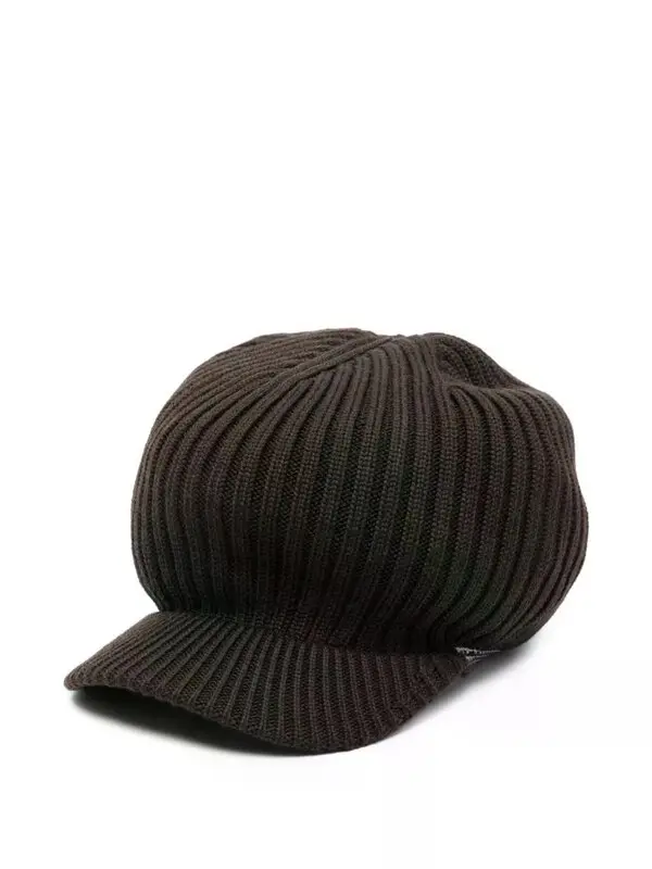 Adidas Wales Bonner Ribbed-knit Peaked Hat