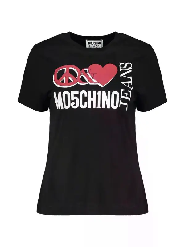 Moschino Print Fitted T-shirt - Black