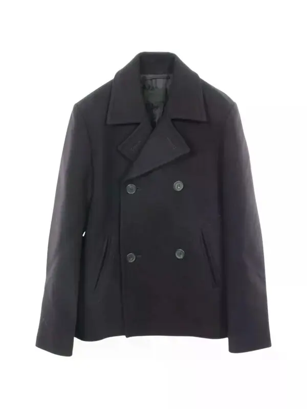 Prada Double-breasted Pea Coat - Black
