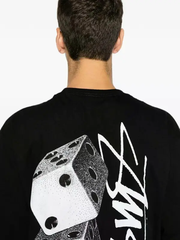 StÜssy Dice Print Cotton T-shirt