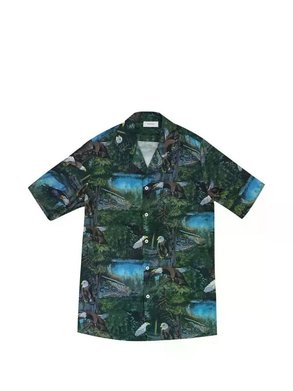 Rhude Logo-print Button-up Shirt