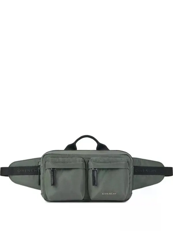 Givenchy Essential U Medium Logo-print Belt Bag - Green