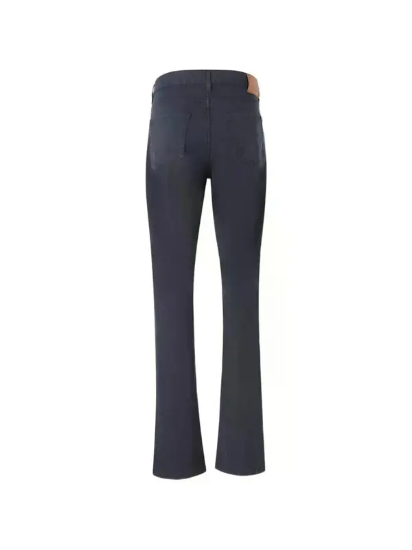 Canali Five-pocket Jeans With Logo Patch