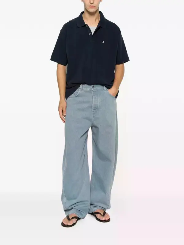 StÜssy Logo-embroidered Piqué-textured Polo Shirt