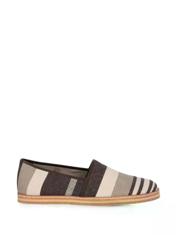 TOD'S Striped Slip-on Loafers