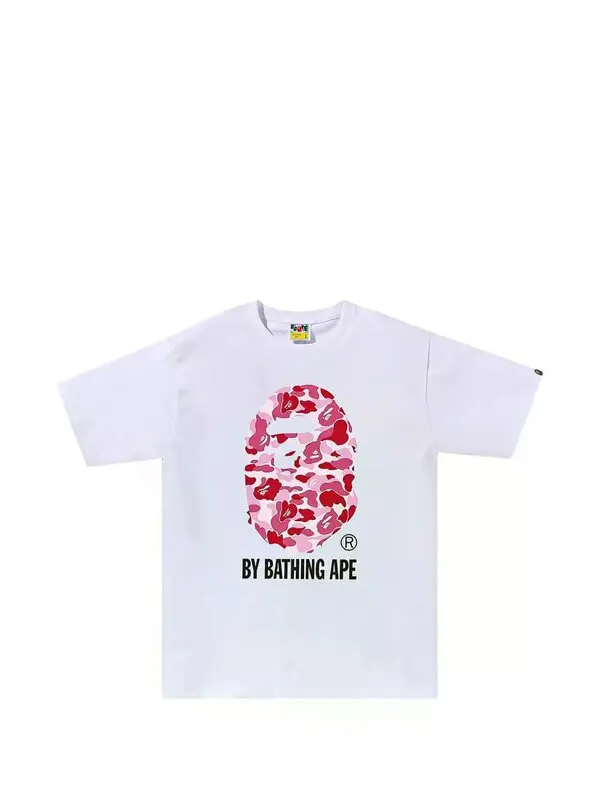 A BATHING APE Abc Camo Cotton T-shirt - White