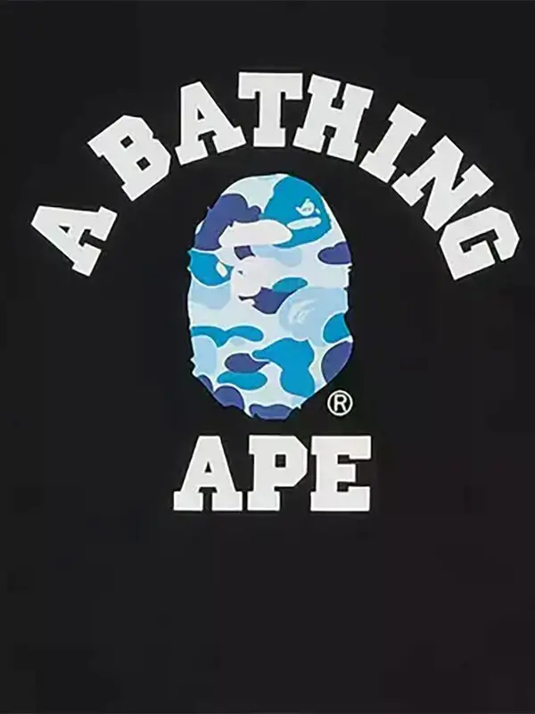 A BATHING APE Abc Camo College Cotton T-shirt