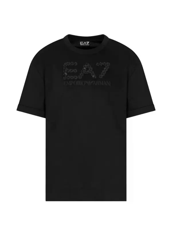 EA7 Sequin Embellished Logo T-shirt