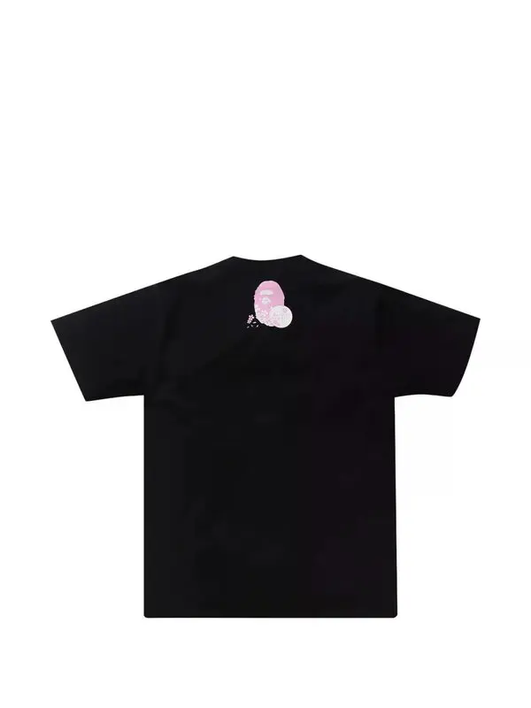 A BATHING APE Floral-print T-shirt - Black