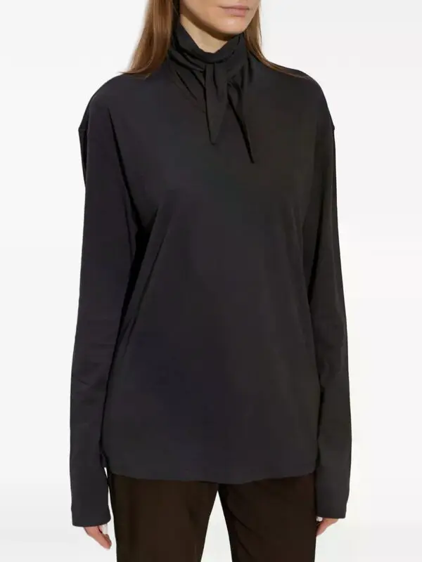 LEMAIRE Tie-neck Long-sleeve Top