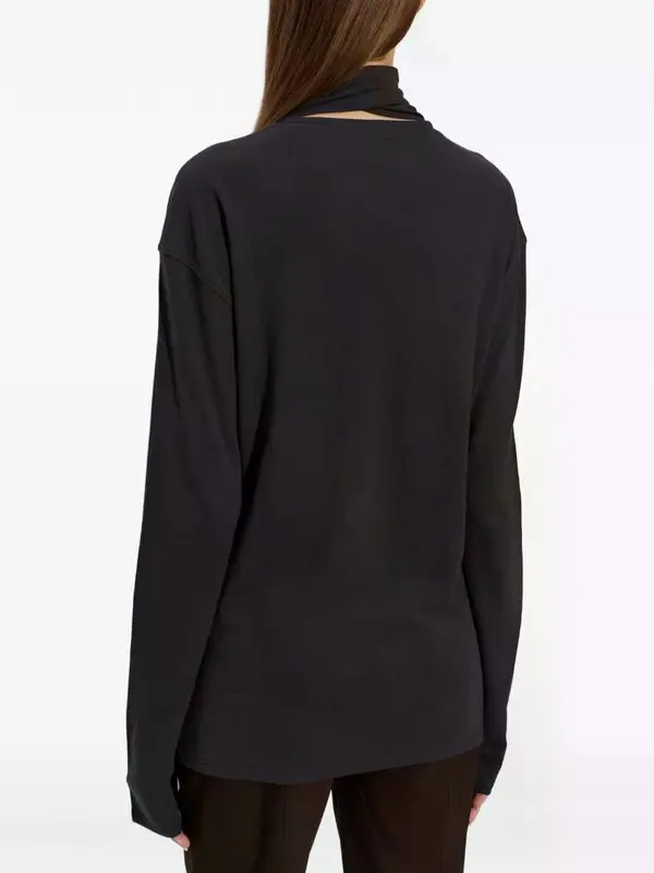 LEMAIRE Tie-neck Long-sleeve Top