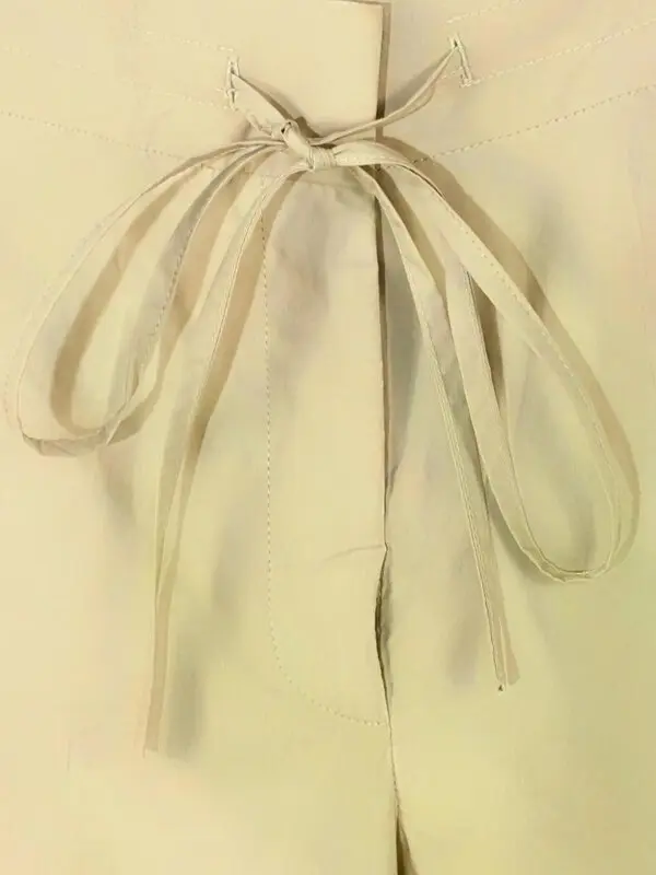 P.a.r.o.s.h Beige Cotton Drawstring Wide-leg Pants - Neutrals