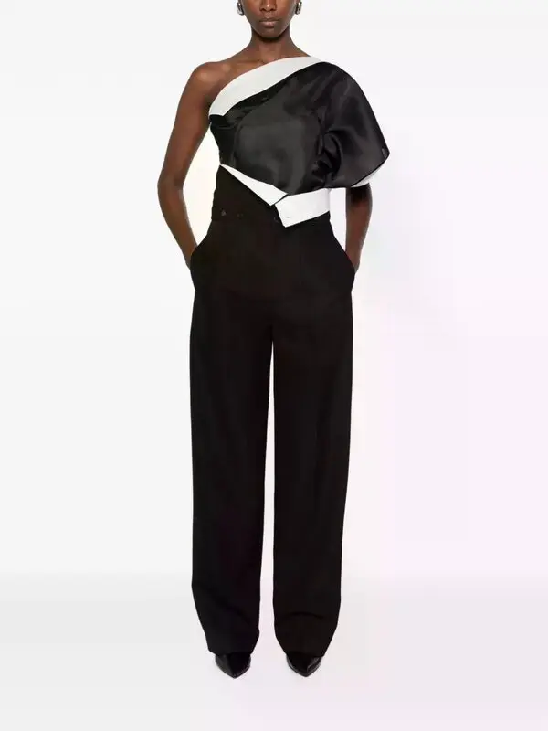 Carven Tailored Trousers With Side Slit Pockets