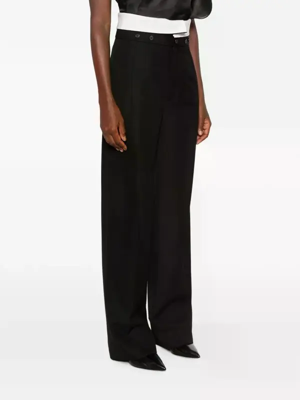 Carven Tailored Trousers With Side Slit Pockets