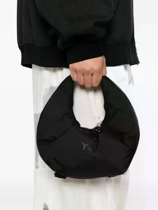 Y3 Crescent Logo-print Padded Tote Bag
