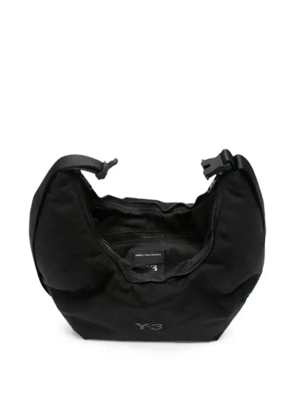 Y3 Crescent Logo-print Padded Tote Bag